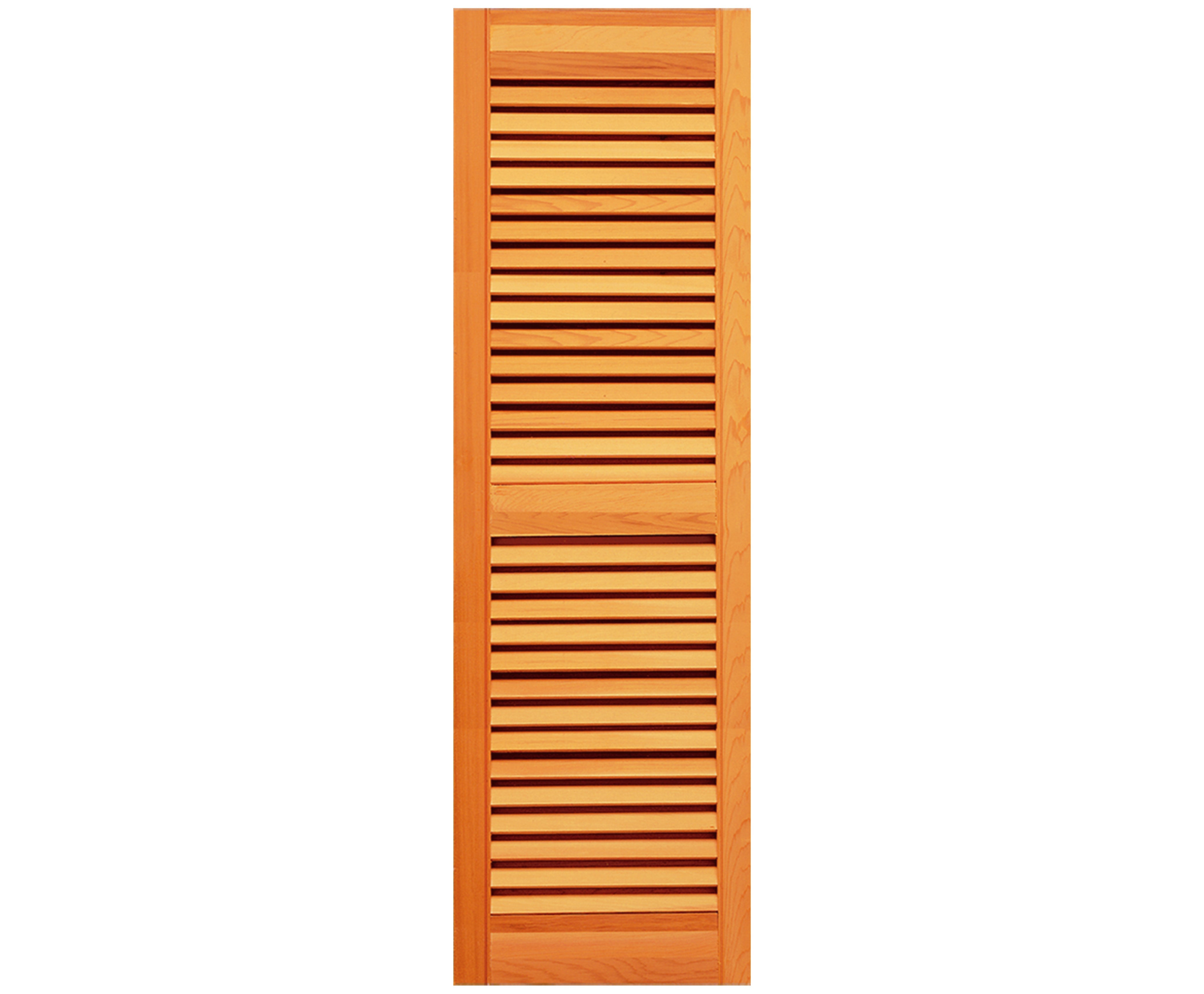 Fixed Louver Shutters - Pair Stain Grade – Cedar Specialties