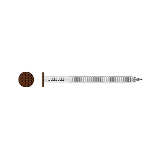 2" 304 Stainless Steel Ring-Shank Siding Nails Painted - 5# Box – Cedar ...